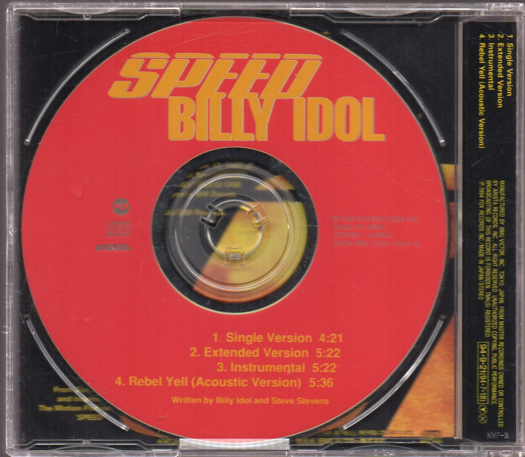 [Pre-owned] Billy Idol - Speed Maxi-Single – NEONMUSIC