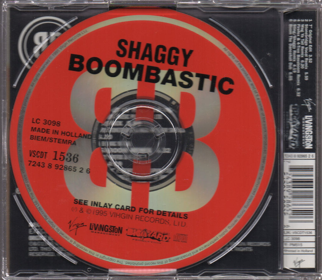 [Pre-owned] Shaggy - Boombastic (Remix Versions) Single (Out Of Print ...